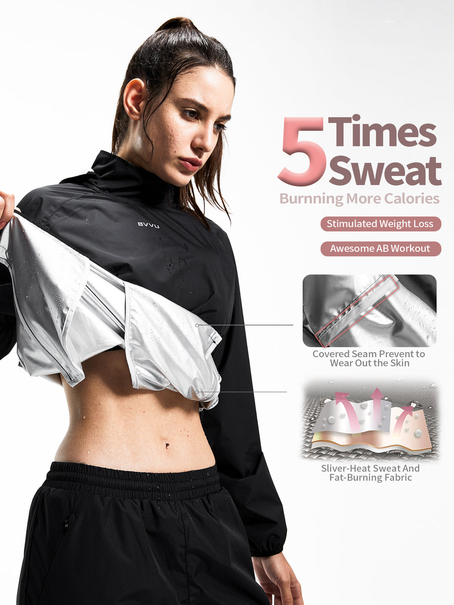 Odorless Women Sauna Suit For Weight Loss & Body Suit To Sweat | BVVU